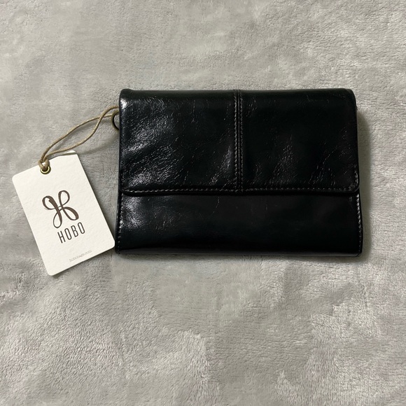 HOBO | Bags | New Hobo International Wallet Black Leather Jetty ...